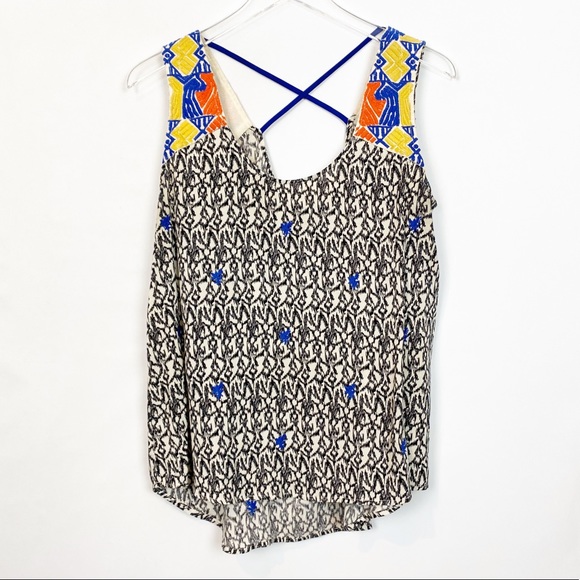 Anthropologie | Tops | Thml Black White Embroidered Swingy Tank Medium ...
